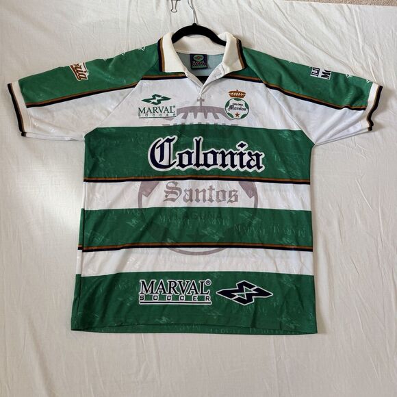 Marvel Soccer | Shirts | Vintage Marval Soccer Jersey Xl Santos Laguna ...